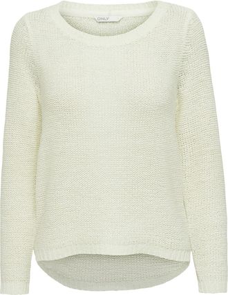 Only Damen Onlgeena Xo L/S KNT Noos Pullover,Weiß (Cloud Dancer),42 (Herstellergröße: XL)