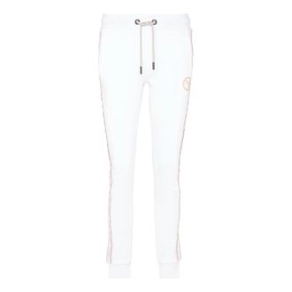 Carlo Colucci Einzigartige Basic Sweatpants f&uuml;r Damen - - Trousers - Damen - Wei&szlig; - XL