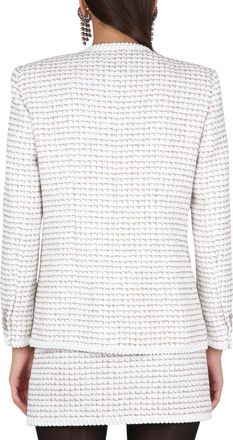 Alessandra Rich Tweed Jacket - White