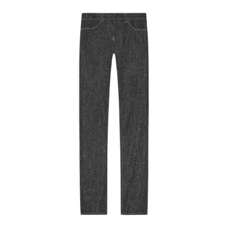 Courr&egrave;ges Snap Denim Tweed Gerades Jeans - - Jeans - Damen - Schwarzk - W24
