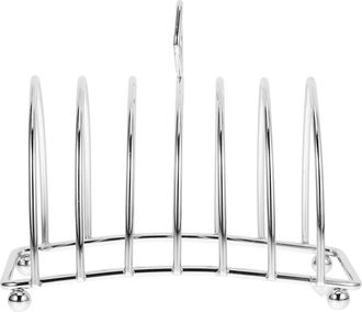 Lurrose Edelstahl Toastständer für Brot und Toastscheiben Stabiles Elegantes Küchen Frühstücksregal Praktischer Brothalter für Haushalt und Festtage Langlebig