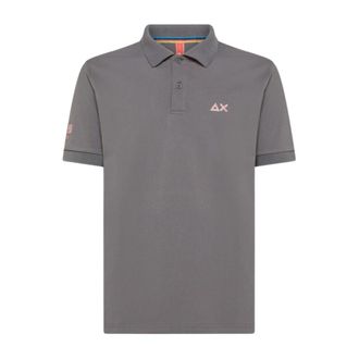Sun 68 Kurz&auml;rmeliges graues Baumwoll-Polohemd - - Tops - Herren - Grau - S