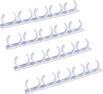 Generic Lot de 4 &eacute;tag&egrave;res &agrave; &eacute;pices, clips adh&eacute;sifs pour 20 pots &agrave; &eacute;pices, support &agrave; &eacute;pices extra r&eacute;sistant, support &agrave; &eacute;pices pour garde-manger, support de ran