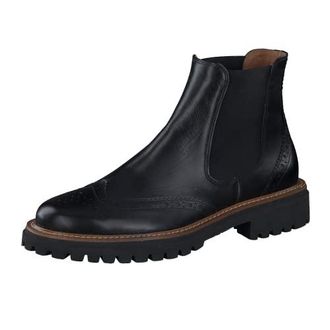 Paul Green Chelsea Stiefelette - Noir Cuir Lisse 36 EU