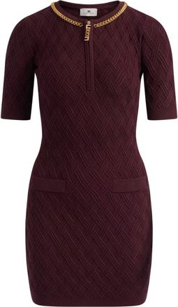Elisabetta Franchi Femme, Robes, Brun, Taille: 44 FR Mini Robe