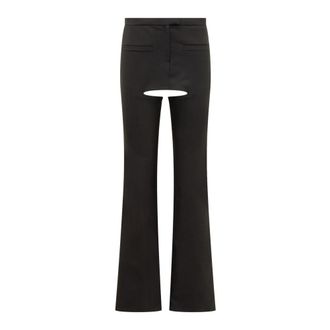 Courr&egrave;ges Woll Chaps Hose - - Trousers - Damen - Schwarzk - S