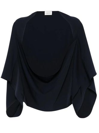 P.A.R.O.S.H. Drapierte Jacke - Blau