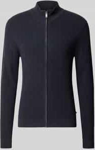 Matinique Slim Fit Strickjacke aus Baumwoll-Mix Modell lagoon