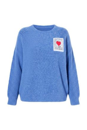 STUDIO UNTOLD Strickpullover Pullover oversized Patch Langarm