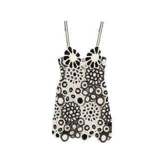 PatBo Patbo, Femme, Robes, Multicolore, Taille: 36 FR Coral Crochet Mini Dress