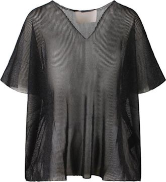 Circus Hotel T-Shirt mit Falten - Schwarz