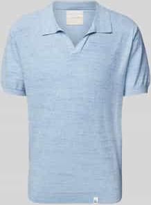 Colours & Sons Regular Fit Poloshirt mit V-Ausschnitt