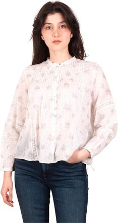 LoveShackFancy Loveshackfancy, Femme, Blouses et Chemises, Multicolore, Taille: 42 FR Lita Bluse