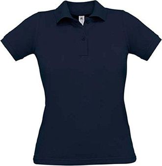 B&C Collection Tee-Shirt &agrave; Manches Courtes Safran Pure pour Femmes - Marine (L)