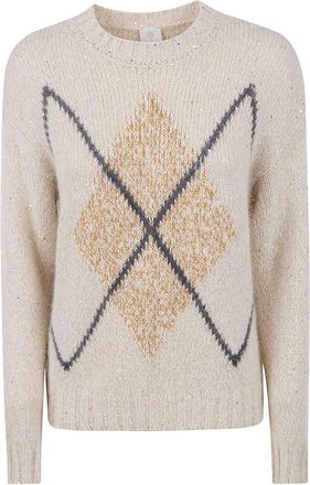 Eleventy Pull Col Rond - Beige