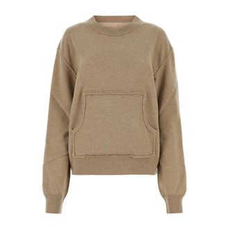 Maison Margiela Cappuccino Wollmischung Pullover - - Knitwear - Damen - Beige - M
