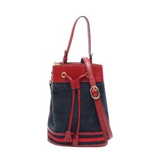 Gucci Pre-owned Sac seau 2-en-1 en Ophidia en daim - Femme - Pre-owned - Bleu - Taille: ONE Size