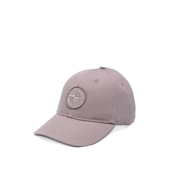 Stone Island Homme, Accessoires, Violet, Taille: ONE Size Compass Logo Baseball Cap