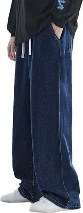 Generic Pantalon de loisirs Baggy Y2k pour homme - Pantalon de surv&ecirc;tement - Jambes larges - Tendance - Taille &eacute;lastique avec cordon de serrage - Pantalon chi