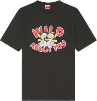 Kenzo Homme, Tops, Noir, Taille: L T-shirt Wild Tiger