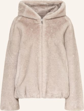 Lilienfels Lilienfels Kunstfell-Jacke grau