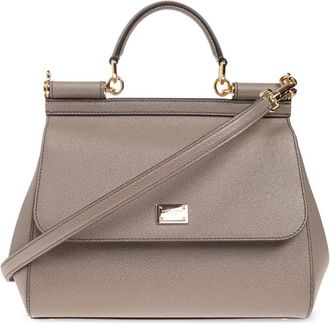 Dolce & Gabbana Femme, Sacs, Beige, Taille: ONE Size Grand sac &agrave; main Sicily