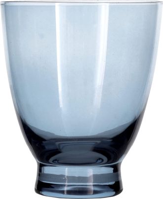 Bitz Statue Wasserglas, Hübsche Wassergläser, Durchm. 8,2 cm, Höhe 9,6 cm, 25 cl, 2 Stück, Blau