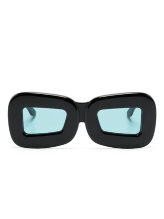 Henrik Vibskov lunettes de soleil à monture oversize - Noir