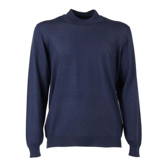 Fedeli Rundhals-Strickware - - Knitwear - Herren - Blau - M