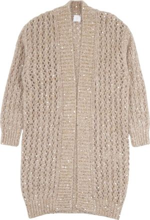 Eleventy Femme, Pulls, Beige, Taille: 40 FR Cardigan
