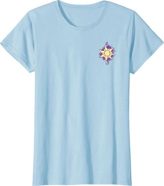 Disney Tangled Rapunzel Sun Doodle Artsy Left Chest T-Shirt