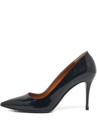Fendi chaussures en cuir &agrave; bout pointu - Noir