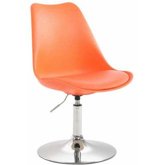 Clp Chaise de Salle à manger Maverick avec pied trompette Chrome Orange