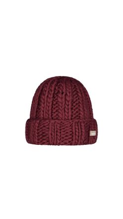 Barts Rote M&uuml;tze Hermitta Beanie Burgundy Big Strick aus weichem isl&auml;ndischem Garn, rot, Einheitsgr&ouml;&szlig;e
