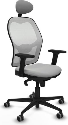 Piqueras y Crespo B&uuml;rostuhl aus Netzgewebe mit 2D-Armen, h&ouml;henverstellbarer Lendenwirbelst&uuml;tze und festem Kopfteil, ausgestattet mit Sincro 5 Positionen und eingespritz