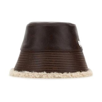 Stella McCartney Bucket Hat aus synthetischem Leder - - Accessories - Damen - Braun - 58 CM