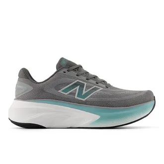 New Balance Herren Fresh Foam X More v6 in Grau/Gr&uuml;n, Synthetik, Gr&ouml;&szlig;e 50