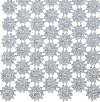 Matches 21 Tischdecke Freya 30 x 30 cm Elegante Vollspitze in Grau Vintage Deckchen Retro-Deko Polyester