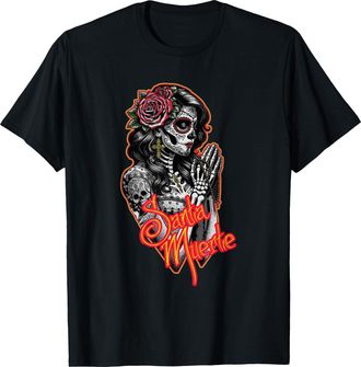 Lucky Brand Santa Muerte Catrina Calavera T-Shirt