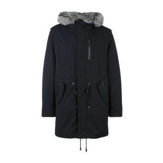 Mackage Homme, Manteaux, Bleu, Taille: 3XS Moritz Twill Parka