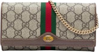 Gucci Pre-owned Ophidia Wallet on Chain - - Pre-owned - Damen - Beige - ONE SIZE