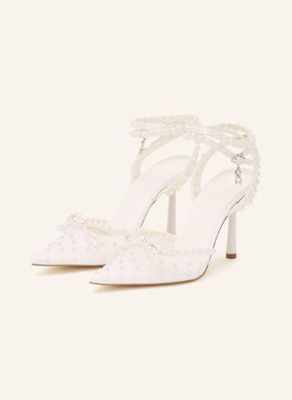 Steve Madden Slingpumps Mit Schmuckperlen weiss