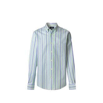 Fa&ccedil;onnable Chemise &agrave; rayures en coton et lin