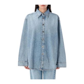 Haikure Klassisches Denimhemd mit Langen &Auml;rmeln - - Blouses & Shirts - Damen - Blau - S