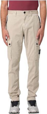 Stone Island Homme, Pantalons, Beige, Taille: W32 Pantalon Cargo Coupe Slim