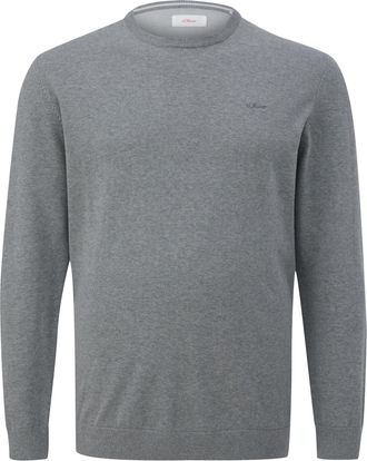 s.Oliver Herren 2148210 Pullover, 92W0 grau, XXL