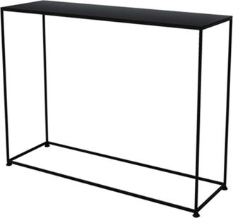 Generic Flurtisch, Konsolentisch, Eingangssofa-Ende, schmaler Langer Sofatisch hinter der Couch, schwarzer Konsolentisch, quadratischer Eingangstisch aus Eise