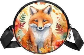 Generic Petit sac &agrave; bandouli&egrave;re circulaire pour femme, petit sac &agrave; bandouli&egrave;re avec fermeture &eacute;clair et bretelles r&eacute;glables, style d&eacute;contract&eacute; pour femmes et 