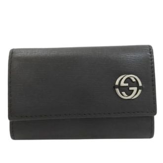 Gucci Pre-owned Vintage Leder Kartenetui - - Pre-owned - Damen - Schwarzk - ONE SIZE