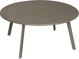 Hesperide Runder Gartenbeistelltisch Saona in Tonka - 90 × 40 cm - Tonka Brown